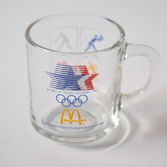 McDonald's | Dining | Vintage 984 Mcdonalds Summer Olympics Glass Mug ...